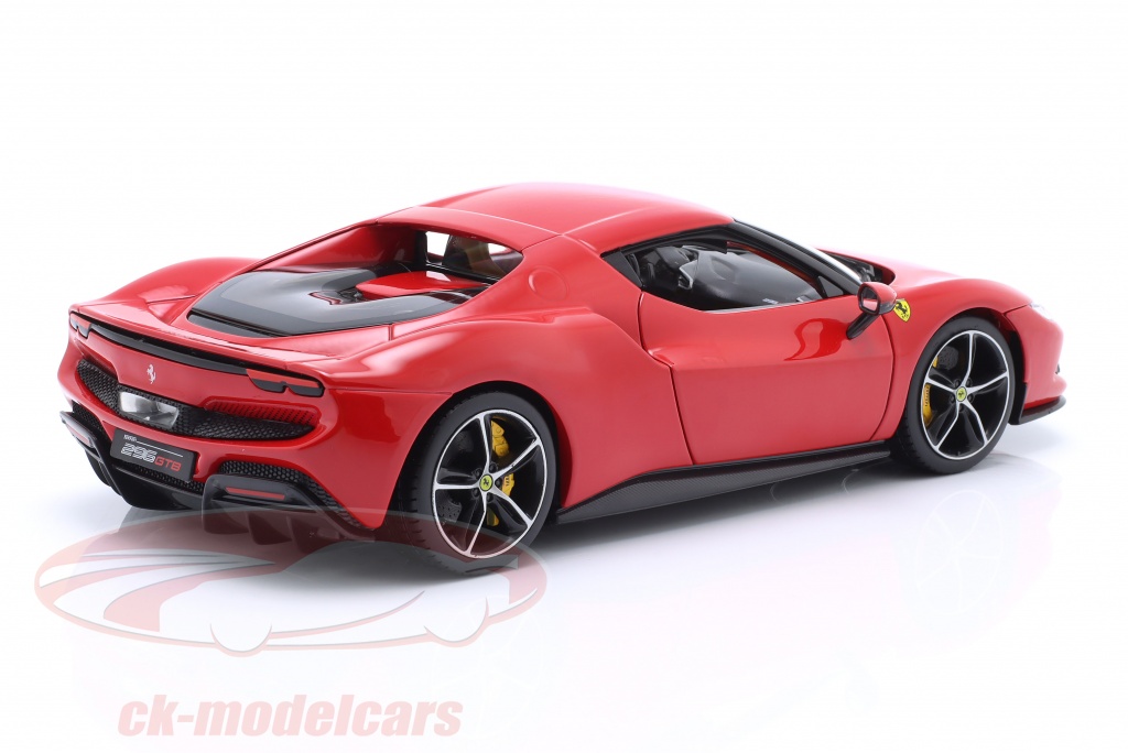 Bburago 1:18 Ferrari 296 GTB Hybrid 830马力 V6 建设年份 2021 红色的 18-16018 (18 ...