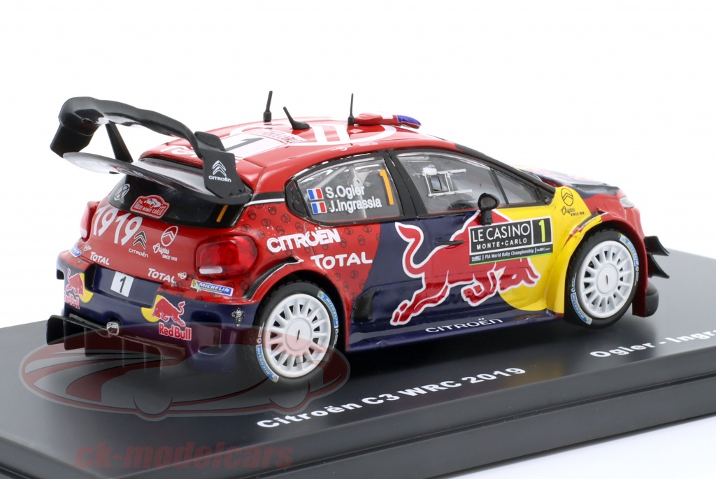 Altaya 1:43 Citroen C3 WRC #1 gagnant Rallye Monte Carlo 2019 Ogier ...