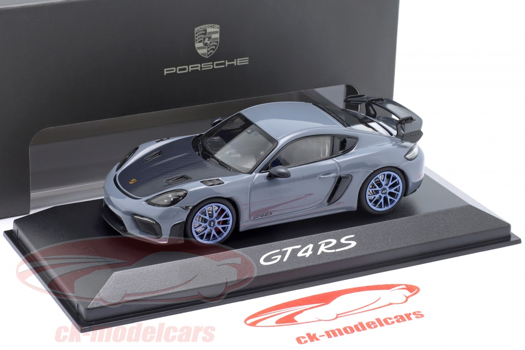 Minichamps 1:43 Porsche 718 Cayman GT4 RS 2022 gris arctique ...
