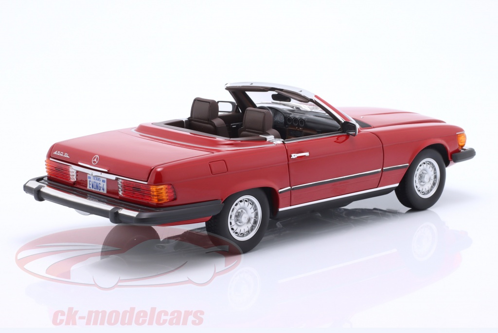Norev 1:18 Mercedes-Benz 450 SL (R107) 美国版 1979 红色的 183729 模型 汽车 183729 3551091837299