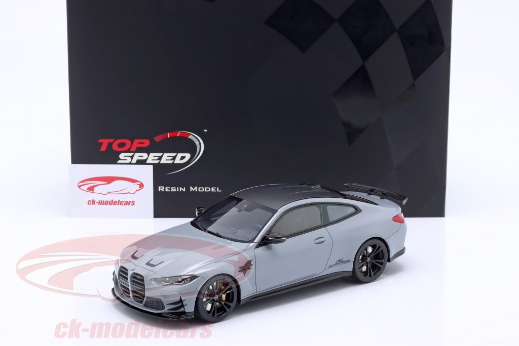 True Scale 1:18 BMW M4 Competition (G82) AC Schnitzer Brooklyn grau ...
