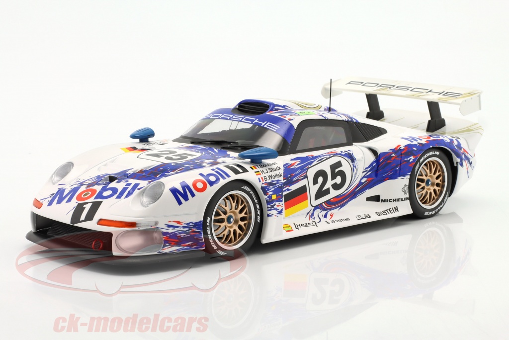 WERK83 1:18 Porsche 911 GT1 #25 第二名 24h LeMans 1996 Stuck, Boutsen, Wollek W18013001 模型 汽车 ...