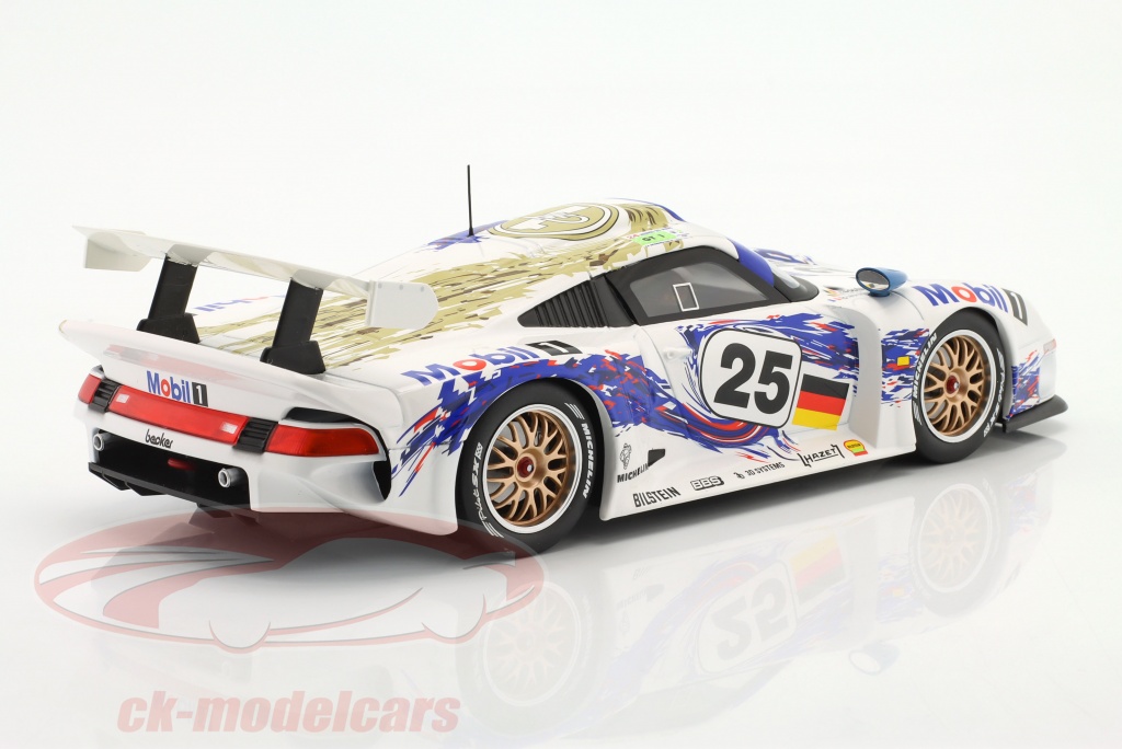 WERK83 1:18 Porsche 911 GT1 #25 2nd 24h LeMans 1996 Stuck, Boutsen, Wollek W18013001 model car ...