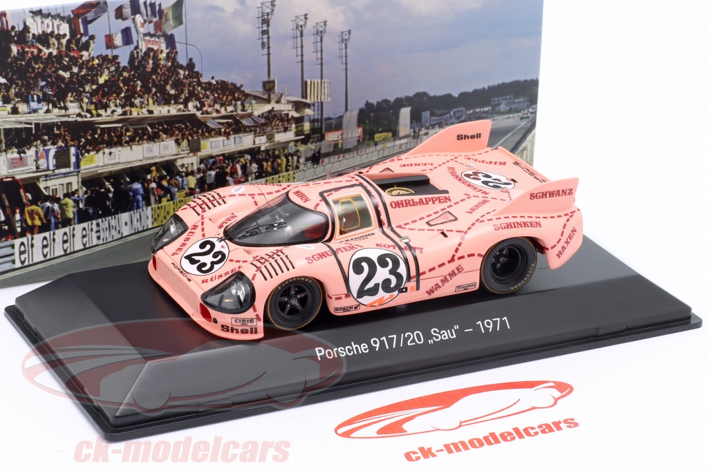 Spark 1:43 Porsche 917/20 semear / Rosa porco #23 24h LeMans 1971 ...