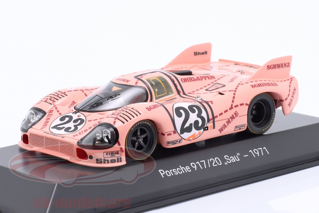 Spark 1:43 Porsche 917/20 semear / Rosa porco #23 24h LeMans 1971 ...