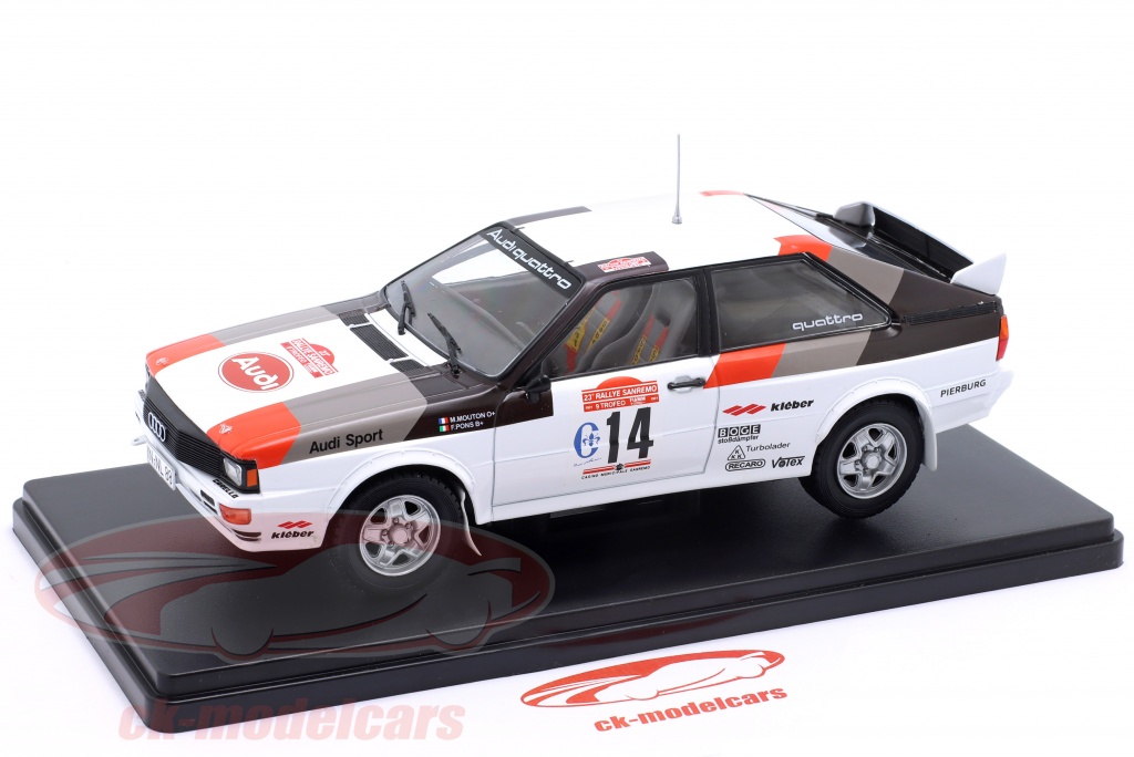 Altaya 1:24 Audi Quattro #14 Winner Rallye SanRemo 1981 Mouton, Pons ...