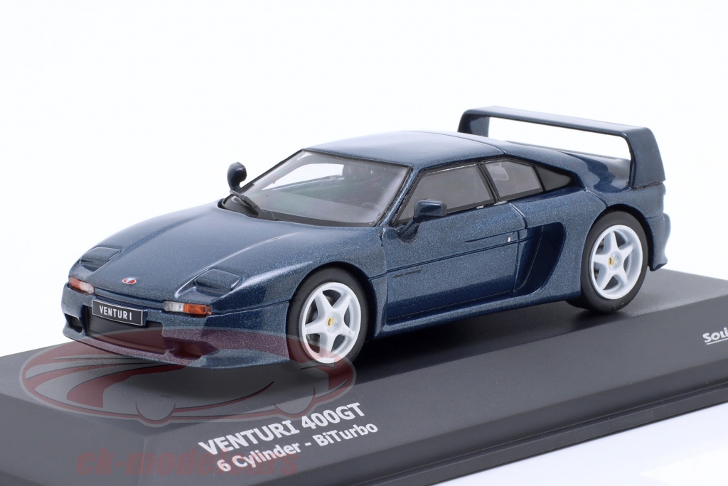 Solido 1:43 Venturi GT400 6 cylinder BiTurbo year 1994-1999 blue metallic S4313401 model car ...