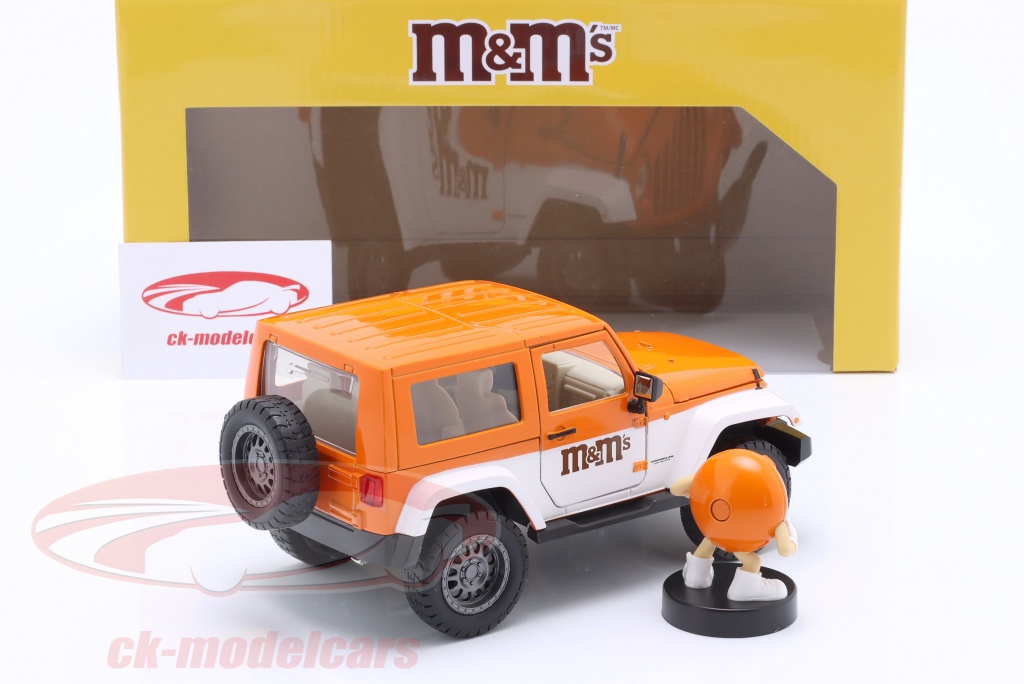 Jadatoys 1:24 Jeep Wrangler 2007 met figuur M&Ms Oranje 253255068 model ...