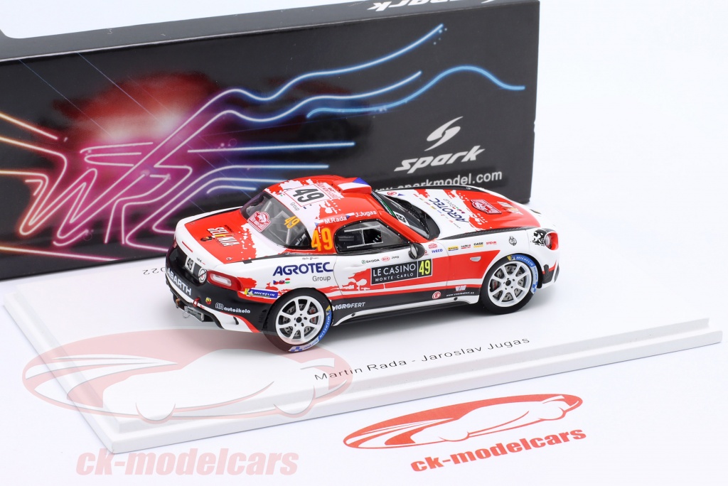 Spark 1:43 Abarth 124 RGT #49 rally Monte Carlo 2022 Rada, Jugas S6701 ...
