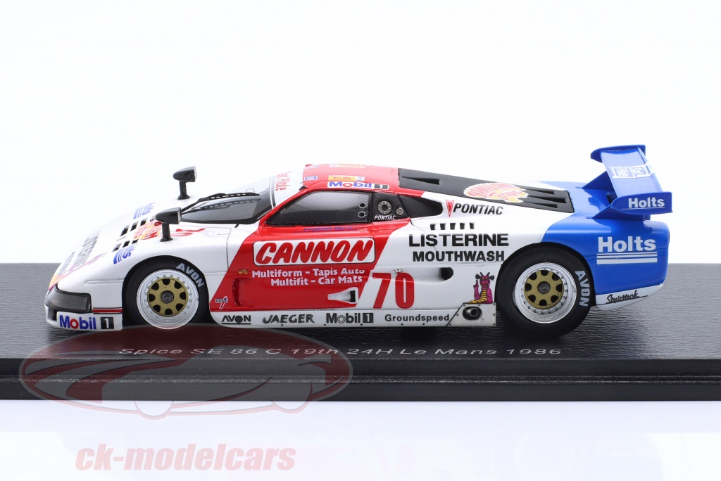 Spark 1:43 Spice SE86 #70 24h LeMans 1986 Spice, Bellm, Martin S6800 ...