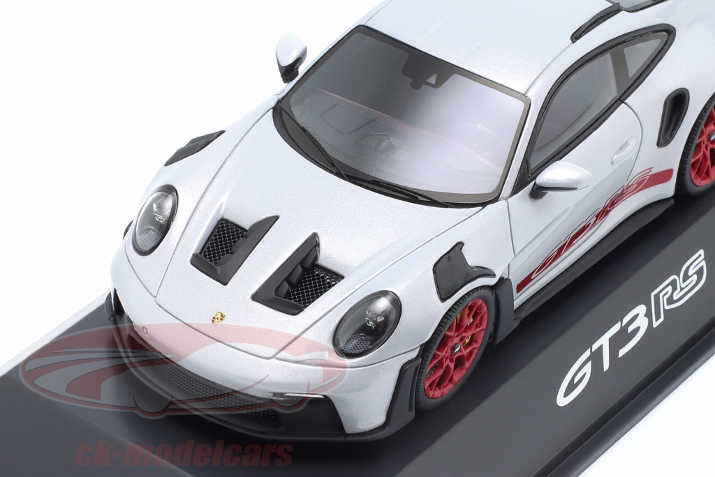Spark 1:43 Porsche 911 (992) GT3 RS eisgrau metallic / pyro rot ...