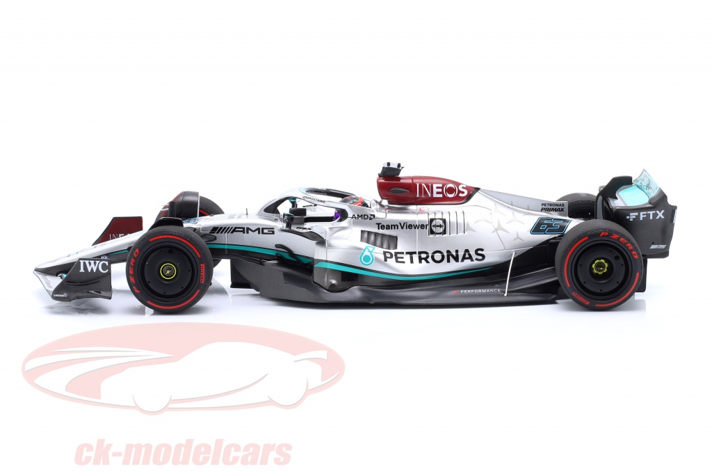Minichamps 1:18 George Russell Mercedes-AMG F1 W13 #63 Formula 1 2022 ...