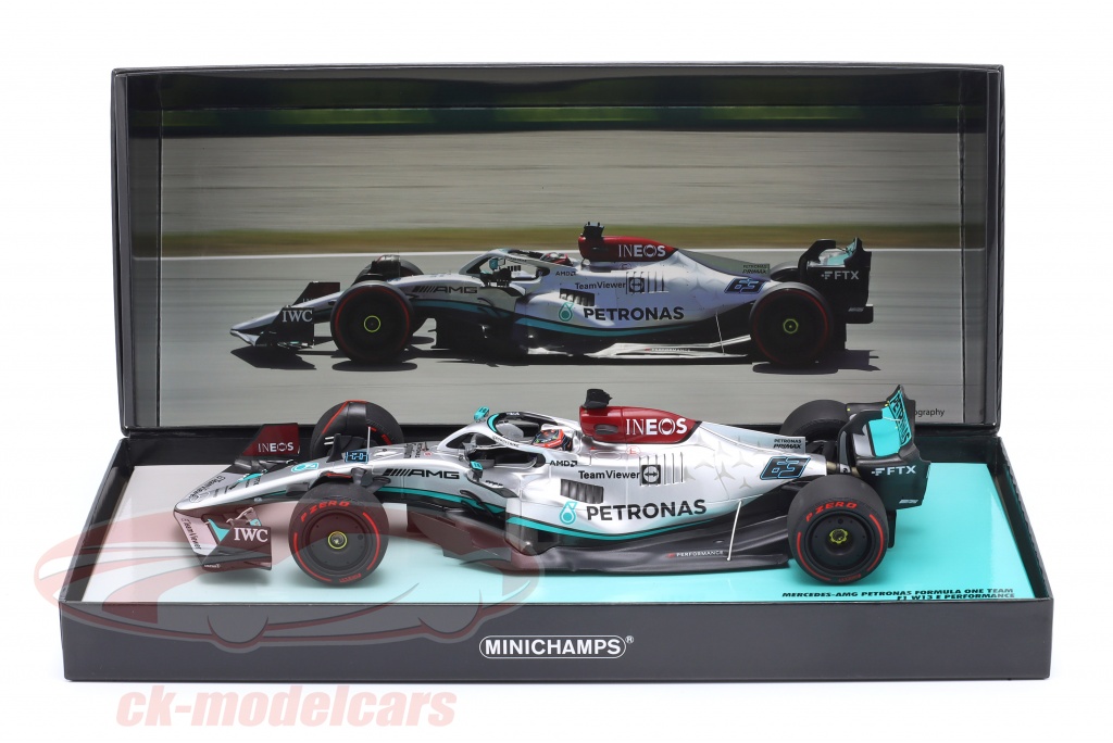 Minichamps 1:18 George Russell Mercedes-AMG F1 W13 #63 Formula 1 2022 ...