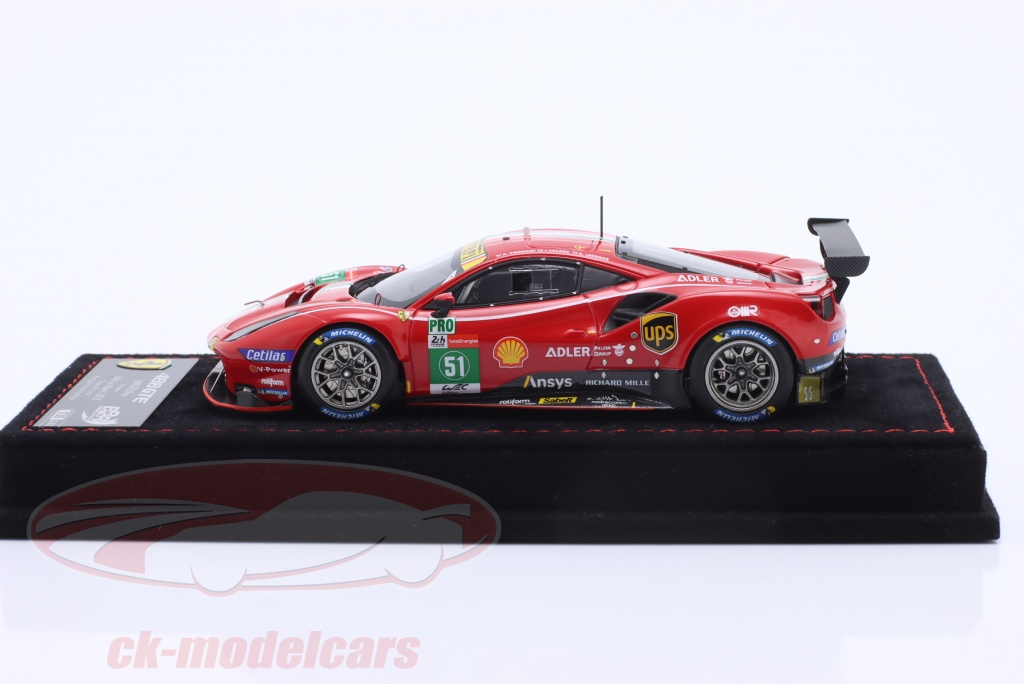 BBR Models 1:43 Ferrari 488 GTE #51 勝者 LMGTE Pro Class 24h LeMans 2021 ...