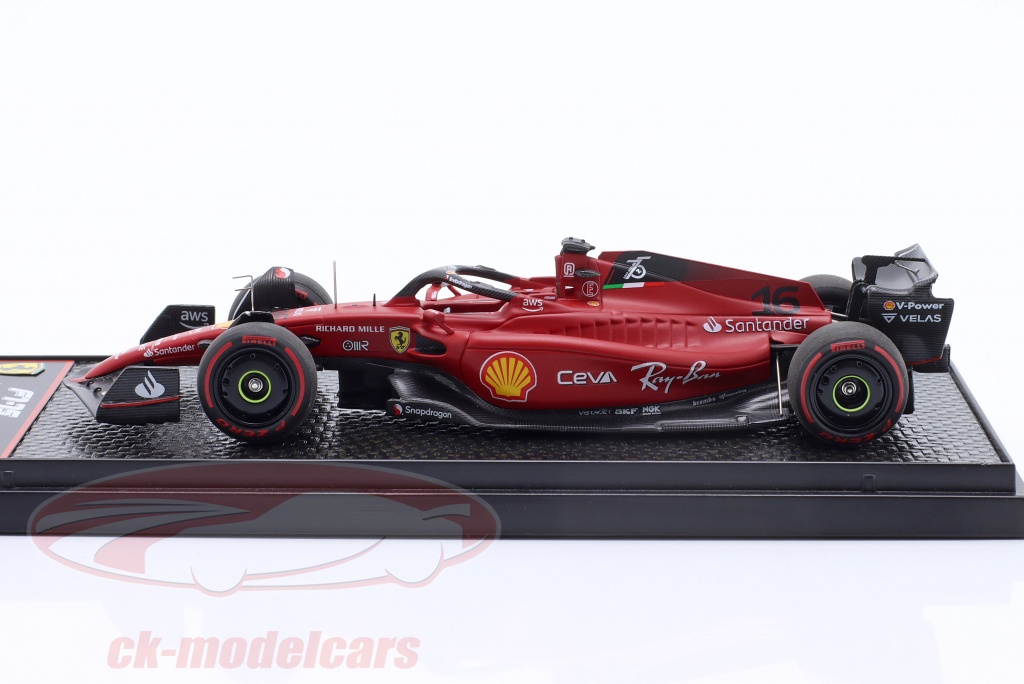 BBR Models 1:43 Charles Leclerc Ferrari F1-75 #16 winner Bahrain GP ...