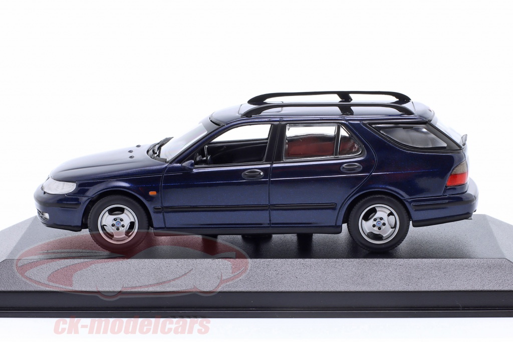 Minichamps 1:43 Saab 9-5 Break Baujahr 1999 dunkelblau metallic 940170810 Modellauto 940170810 ...