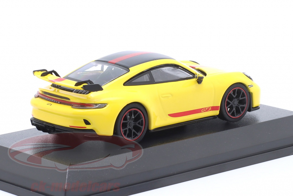 Minichamps 1:64 Porsche 911 (992) GT3 Baujahr 2021 racing gelb ...