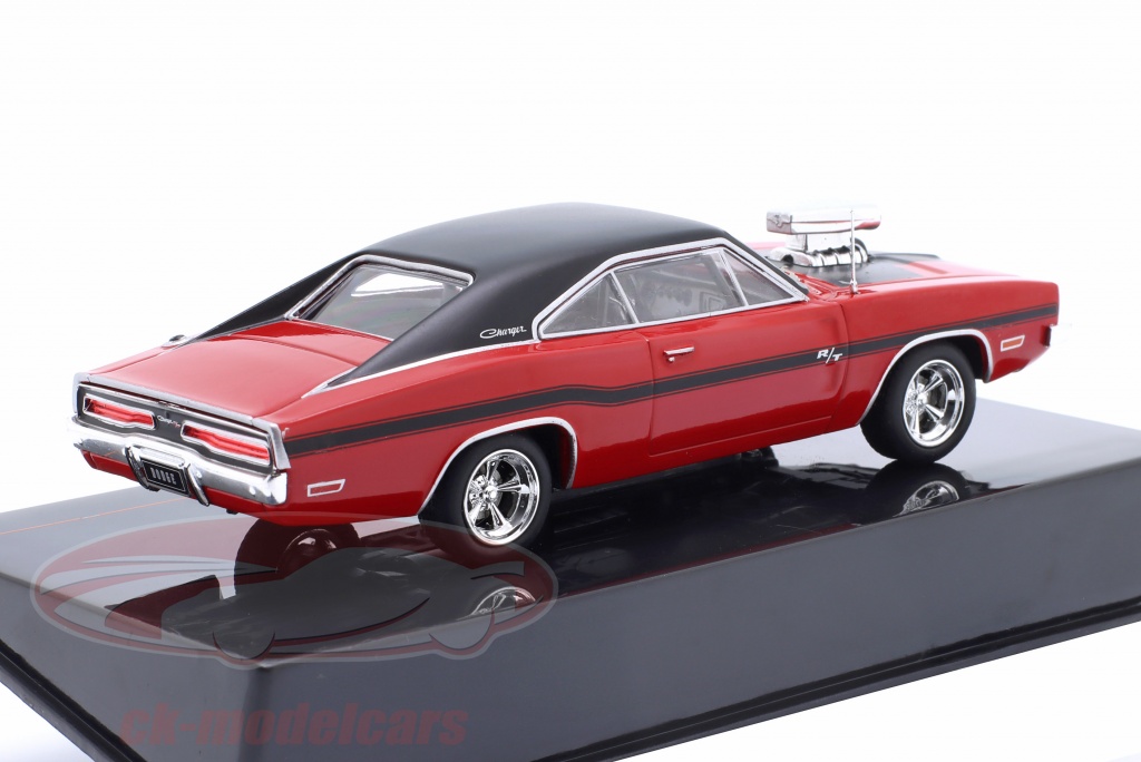 Ixo 1:43 Dodge Charger R/T year 1970 red / black CLC475N.22 model car ...