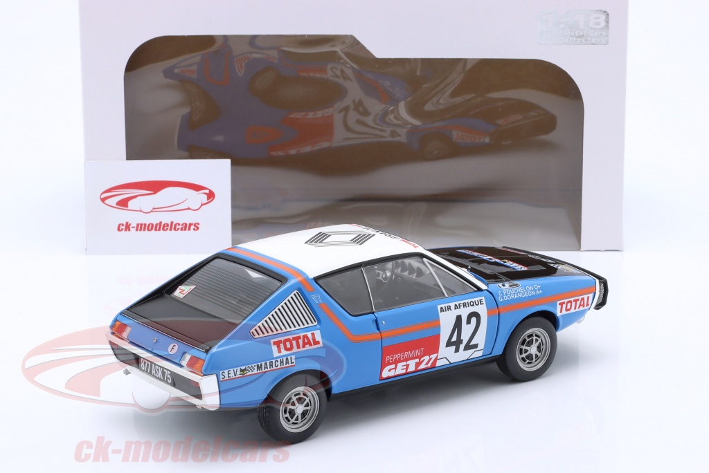 Solido 1:18 Renault R17 #42 4to Rallye Abidjan - Nice 1976 S1803706 ...