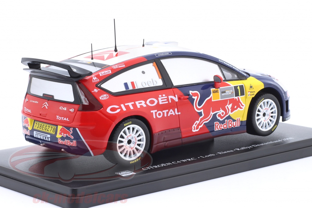 Altaya 1:24 Citroen C4 WRC #1 winnaar rally Duitsland 2008 Loeb, Elena ...