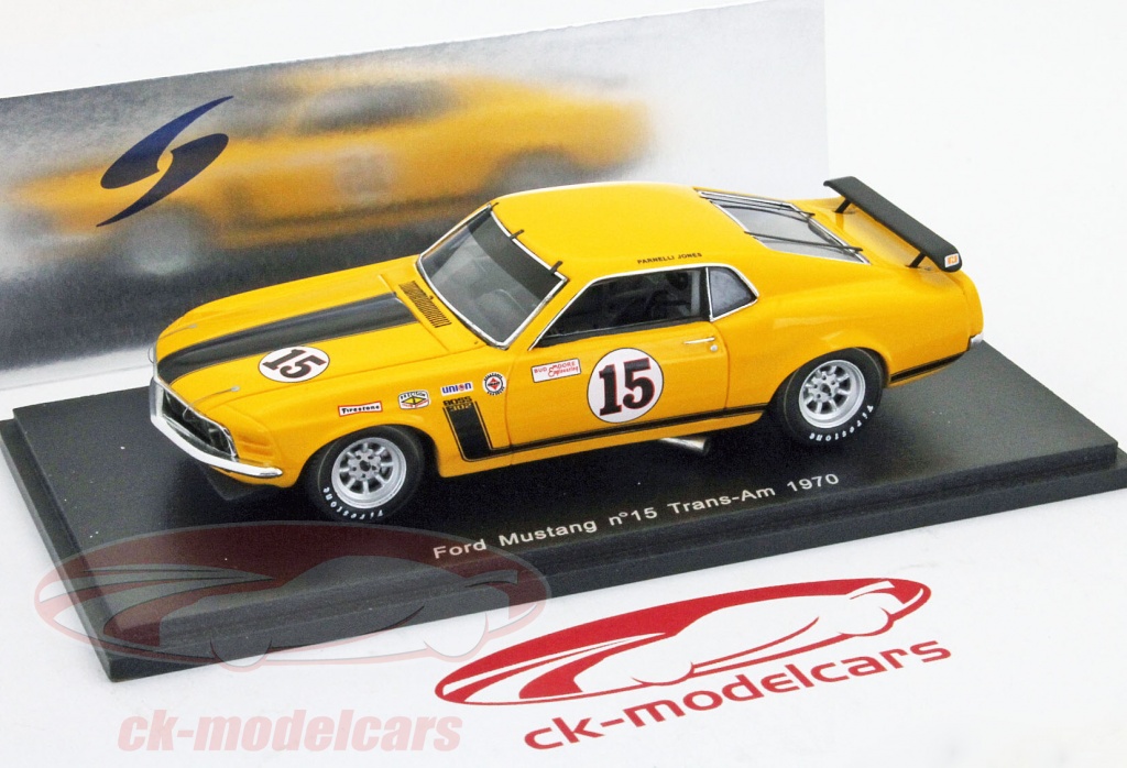 Spark 1:43 Ford Mustang #15 Trans-Am 1970 Parnelli Jones S2640 model car S2640 9580006926401