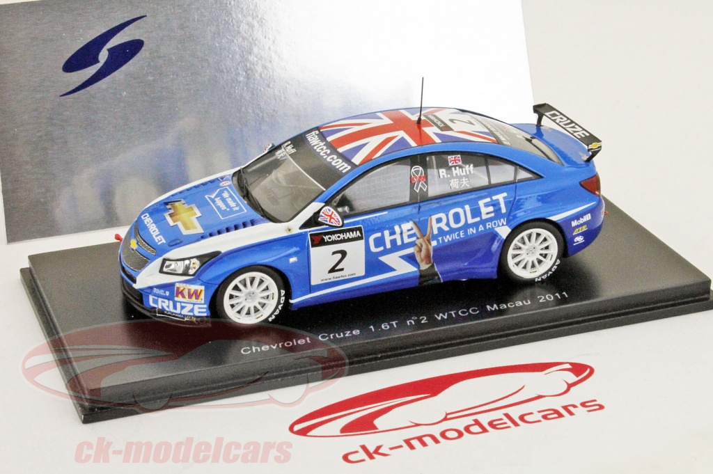 Spark 1:43 Robert Huff Chevrolet Cruze 1.6T #2 WTCC Race Macau 2011 ...
