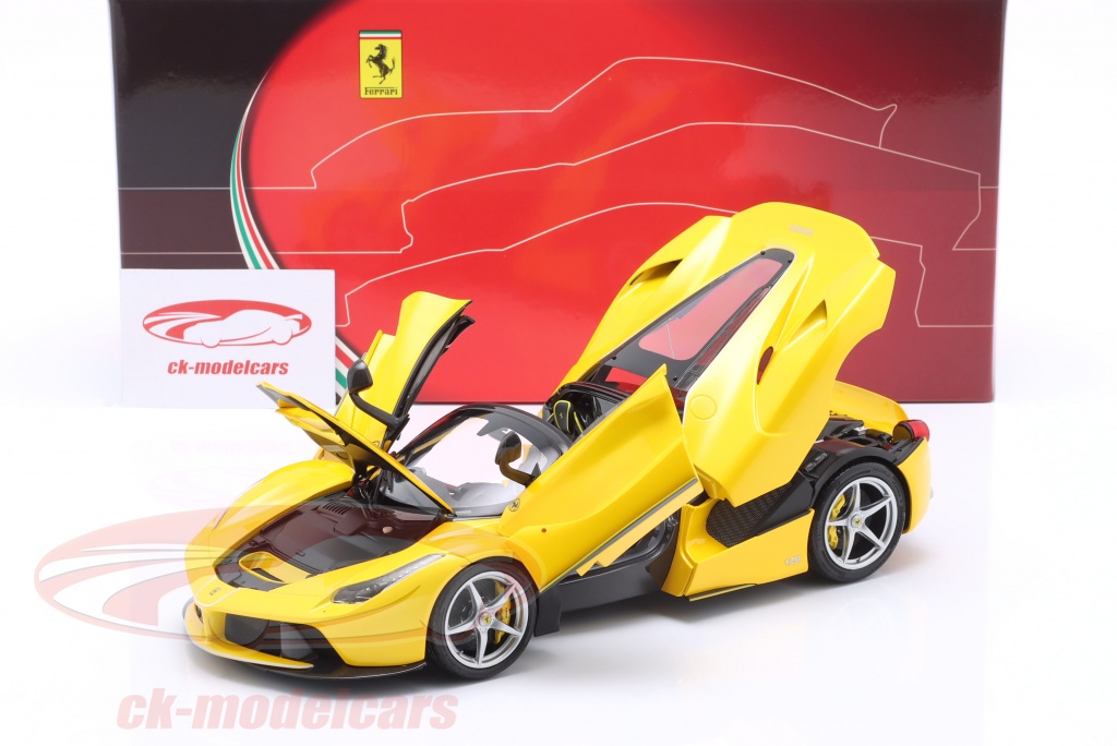 BBR Models 1:18 Ferrari LaFerrari Aperta year 2016 yellow BBR182230 ...