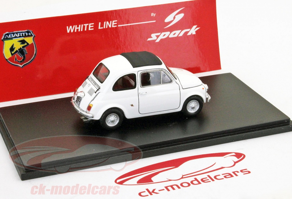 Spark 1:43 Fiat 500 Abarth 595 SS 1966 blanco S1310 modelo coche S1310 ...