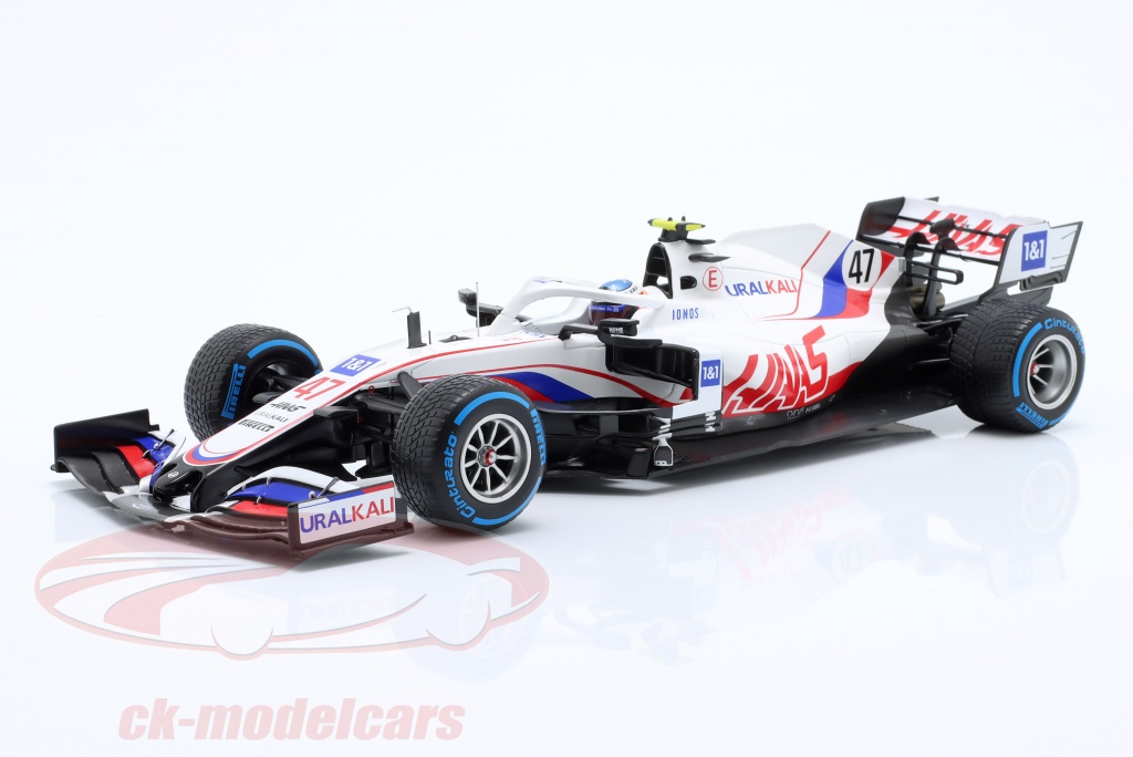 Minichamps 1:18 Mick Schumacher Haas VF #47 Belge GP formule 1 2021 ...