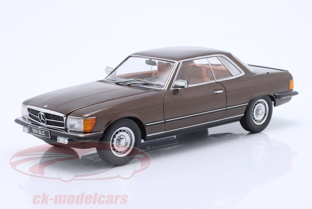 KK-Scale 1:18 Mercedes-Benz 500 SLC (C107) year 1981 brown metallic KKDC180851 model car ...