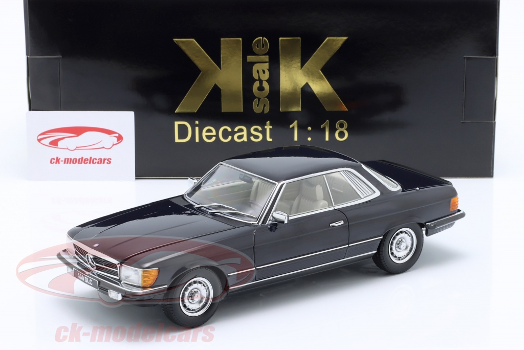 KK-Scale 1:18 Mercedes-Benz 500 SLC (C107) Année de construction 1981 bleu foncé KKDC180852 ...