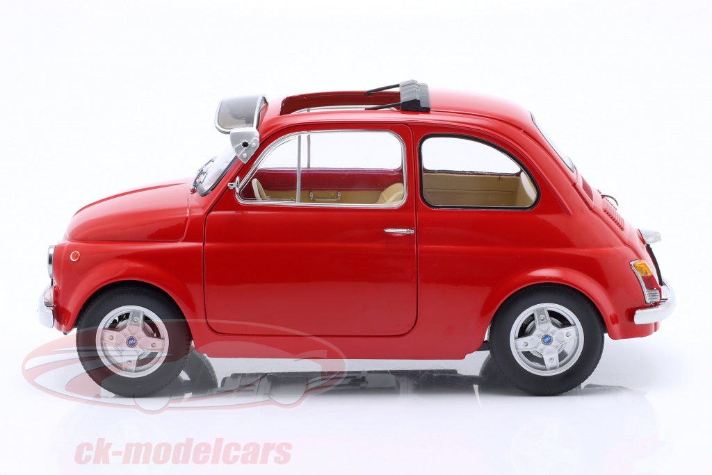 KK-Scale 1:12 Fiat 500 F Custom met afneembaar Dak Bouwjaar 1968 rood ...
