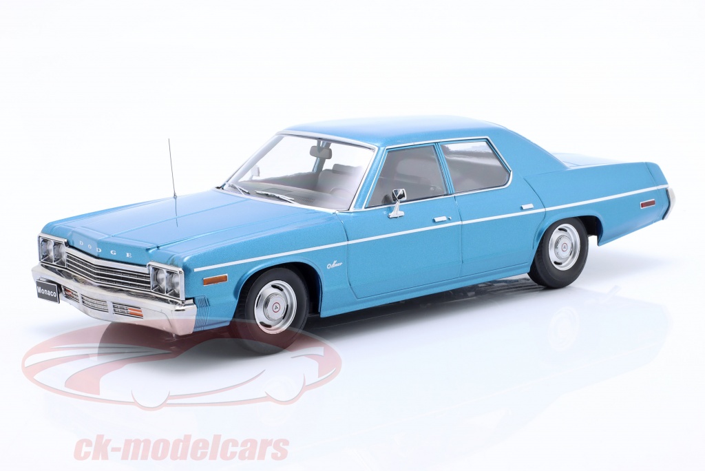 KK-Scale 1:18 Dodge Monaco Année de construction 1974 bleu métallique ...