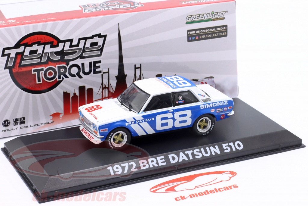 Greenlight 1:43 Bre Datsun 510 #68 Brock Racing Enterprises Tokyo ...