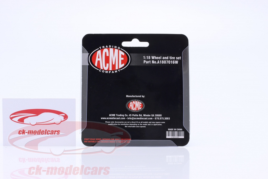 GMP 1:18 Tires and rims set Chevrolet 150 Street Strip A1807016W model ...