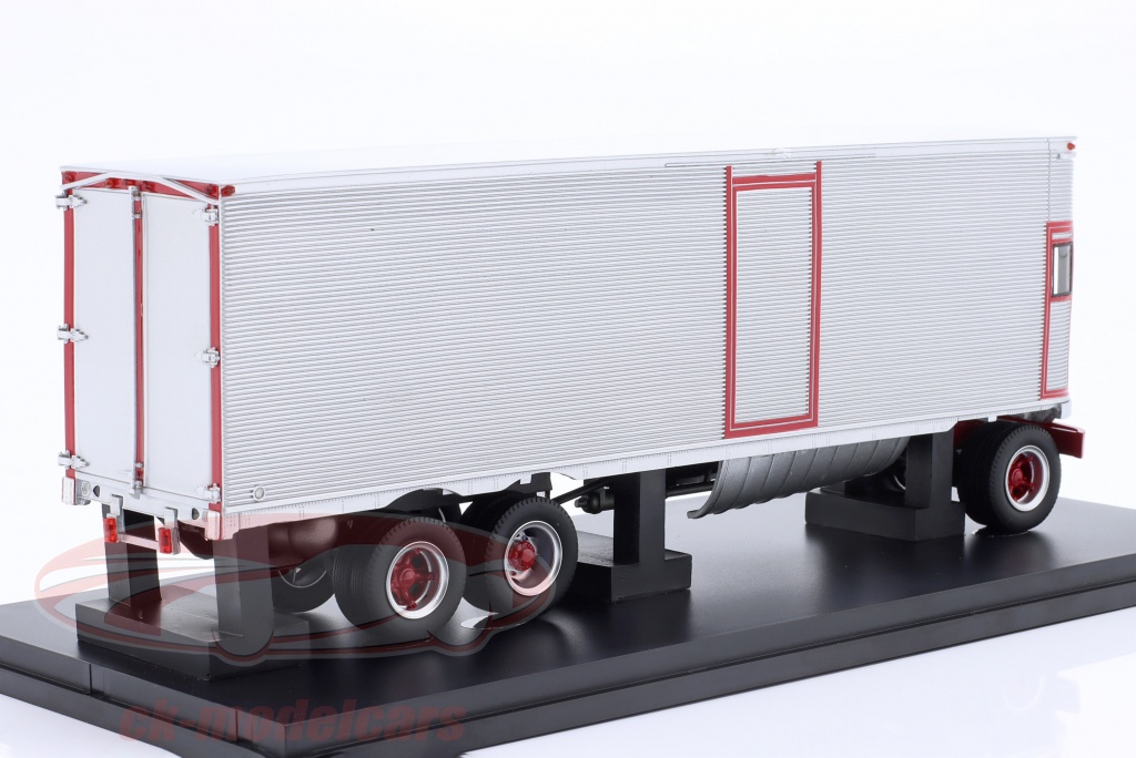 AutoCult 1:43 Fageol TC Cargo Liner year 1950 silver / red 11018 model ...
