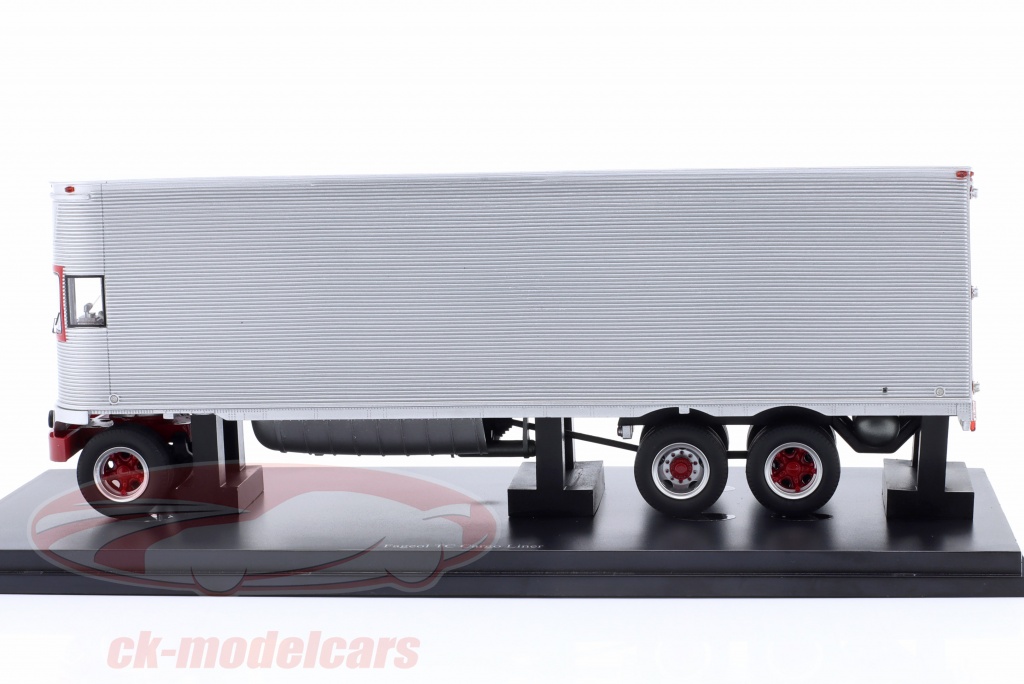AutoCult 1:43 Fageol TC Cargo Liner 建设年份 1950 银 / 红色的 11018 模型 汽车 11018