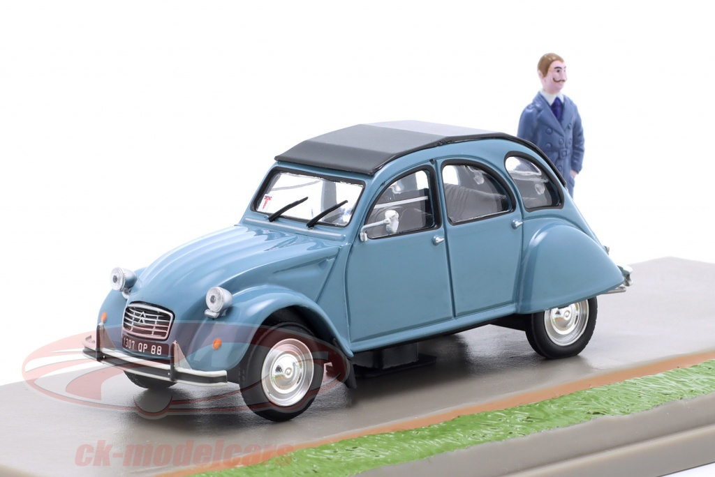 Atlas 1:43 Citroen 2CV 6 医学素 和 数字 蓝色的 magPU15 模型 汽车 magPU15