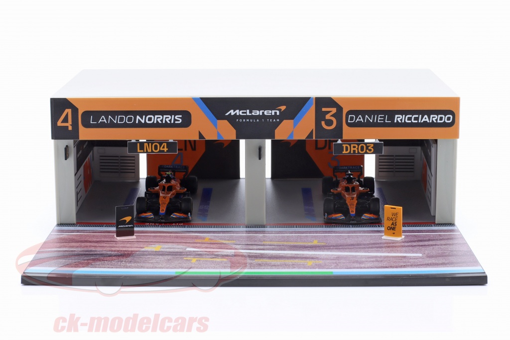 Tarmac Works 1:64 Pit Garage Diorama McLaren Formel 1 Team 2022 T64D ...
