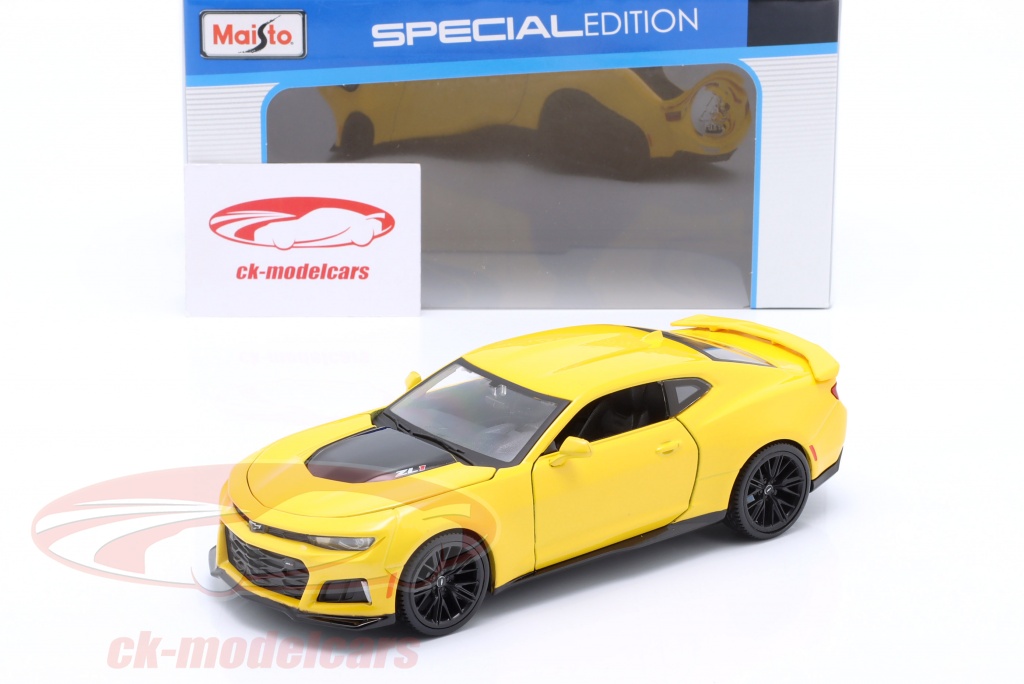 Maisto 1:24 Chevrolet Camaro ZL1 year 2017 yellow 31512Y model car ...