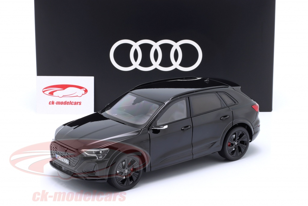 Norev 1:18 Audi Q8 e-tron year 2023 myth black 5012328651 model car ...