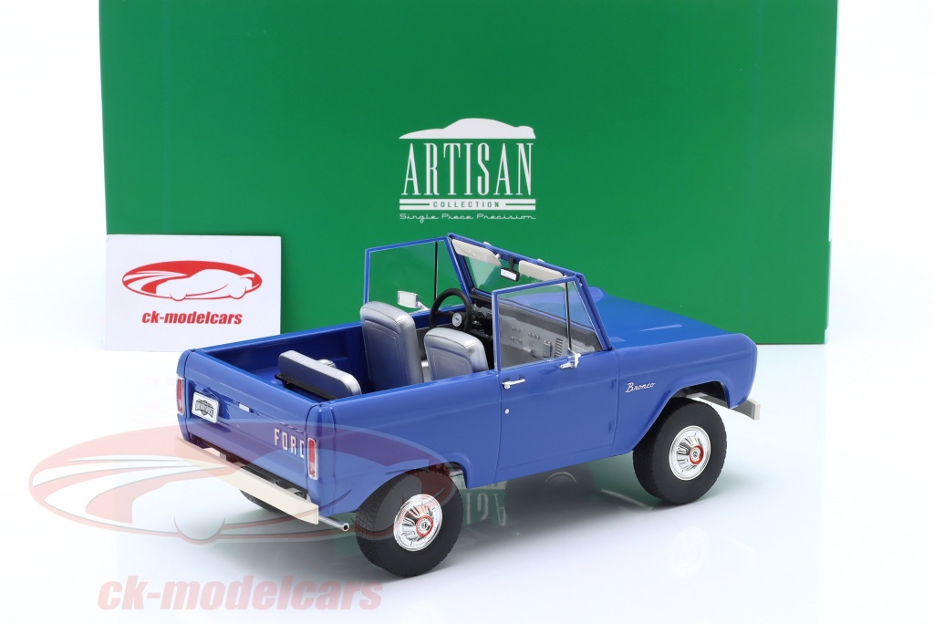 Greenlight 1:18 Ford Bronco year 1966 blue / white 19134 model car ...