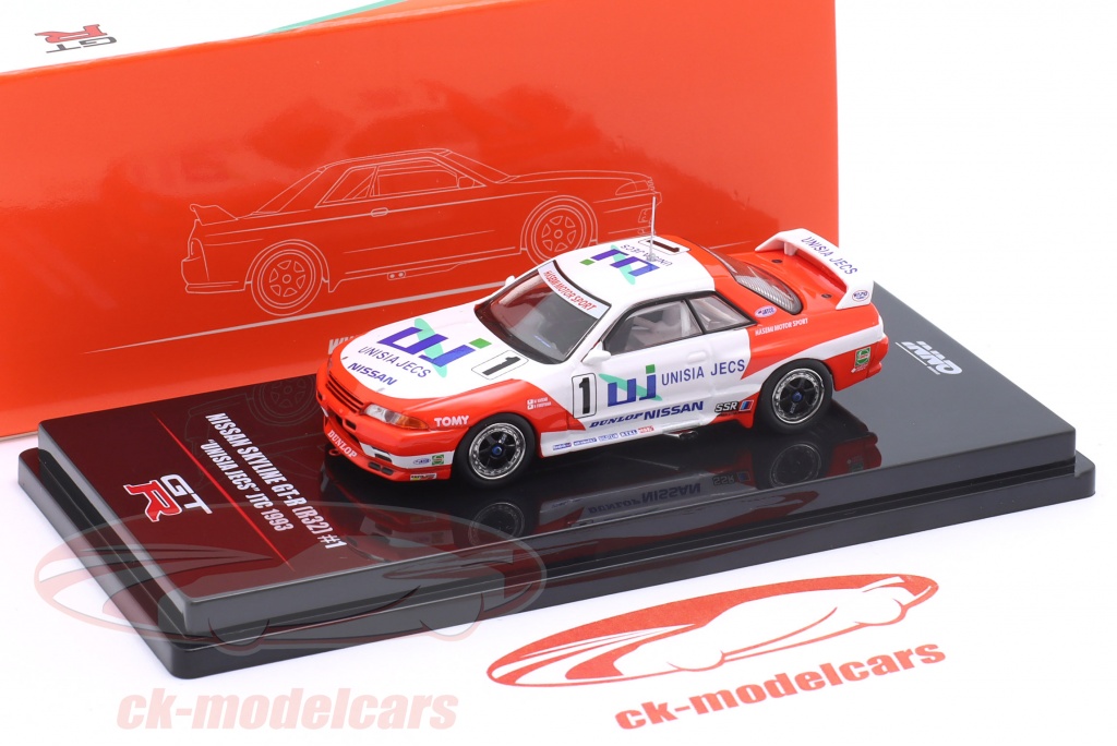 Inno Models 1:64 Nissan Skyline GT-R (R32) #1 Unisia Jecs JTC 1993 IN64-R32-UNIJ modello auto ...