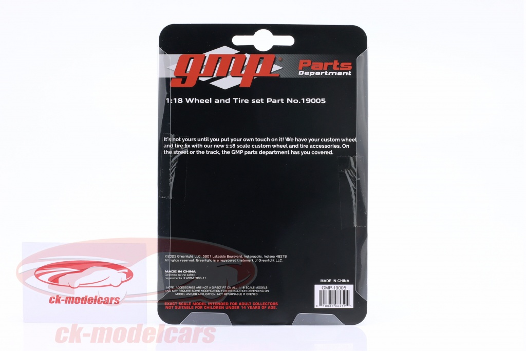 GMP 1:18 Tires and rims set (4 Piece) Muscle Car 19005 model car 19005 ...