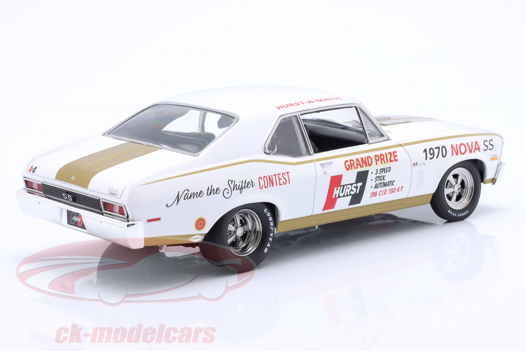 GMP 1:18 Nova SS Hurst 500 Miles Sweepstakes 建設年 1970 白 18982 モデル 車 ...