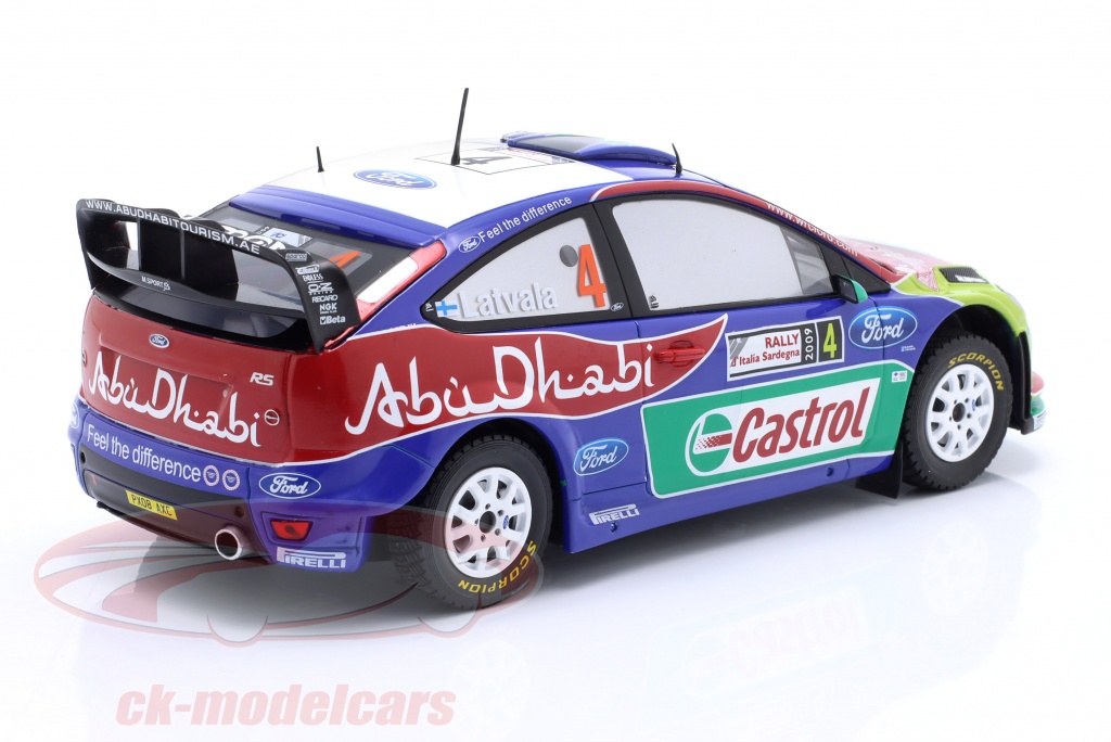 Ixo 1:24 Ford Focus RS WRC #4 Sieger Rallye Sardinien 2009 Latvala, Antilla 24RAL027A.22 ...