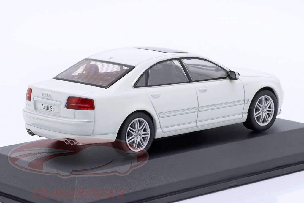 Solido 1:43 Audi S8 (D3) Byggeår 2010 hvid S4313302 model bil S4313302 421437700 3663506013447