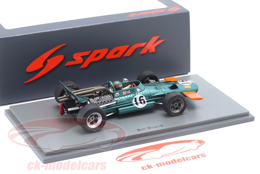Spark 1:43 Brabham BT8 #16 优胜者 Tourist Trophy 1965 Denny Hulme S7085 模型 汽车 S7085 9580006970855
