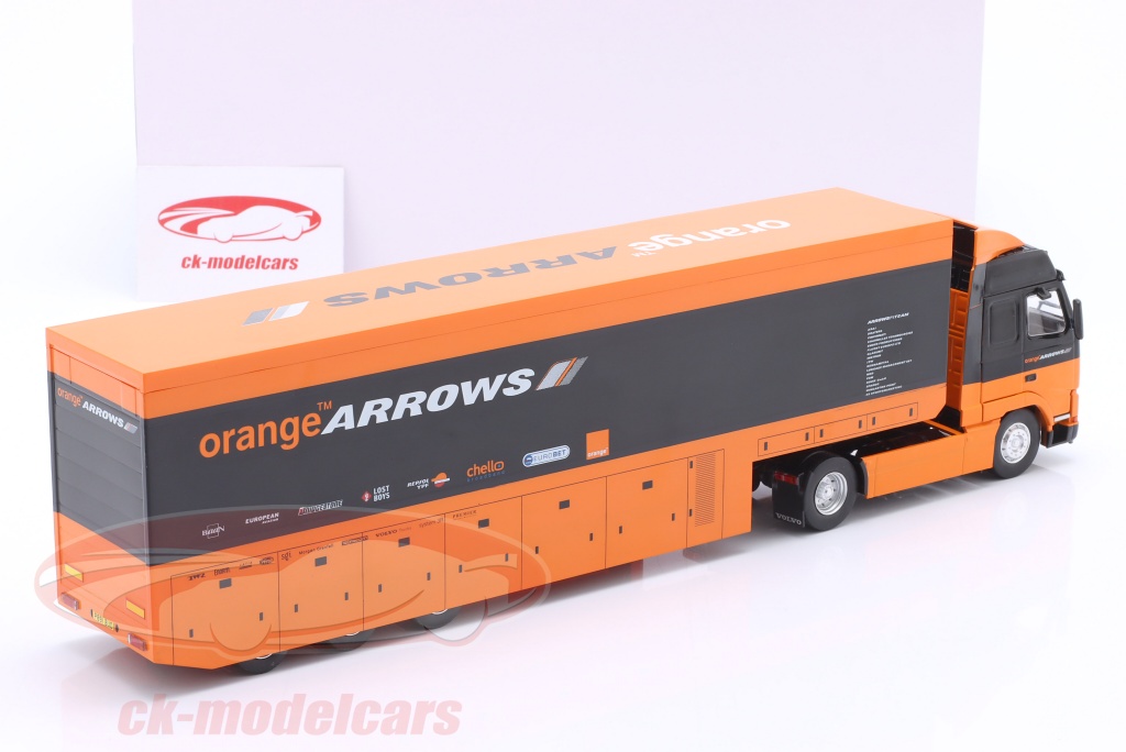 Ixo 1:43 Volvo FH12 Arrows Formel 1 2000 / 01 Team varevogne orange ...