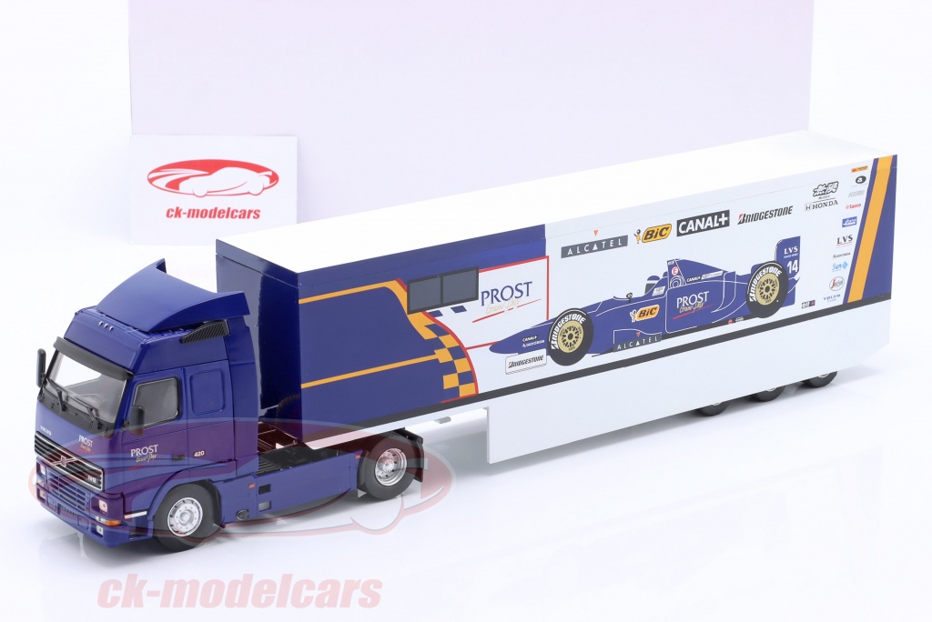 Ixo 1:43 Volvo FH12 Prost Grand Prix Fórmula 1 1997 equipe vans azul ...